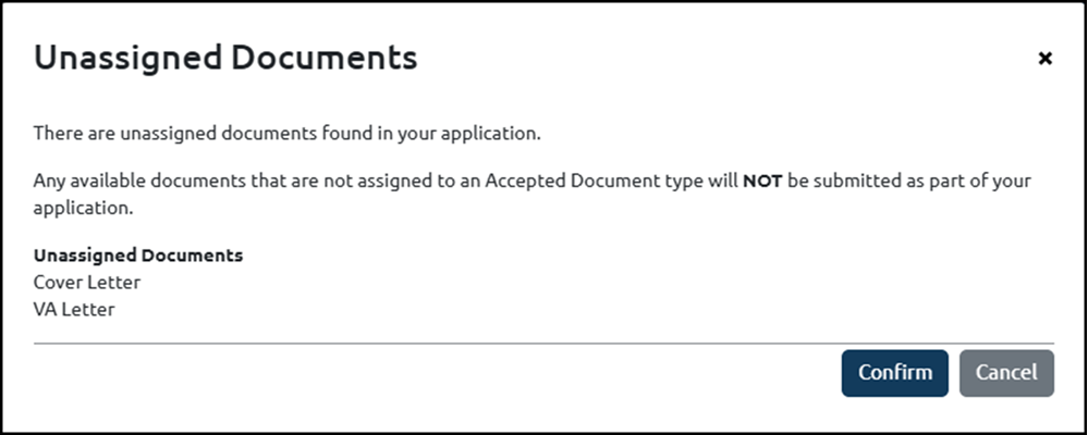 Attaching documents to your application – Application Manager